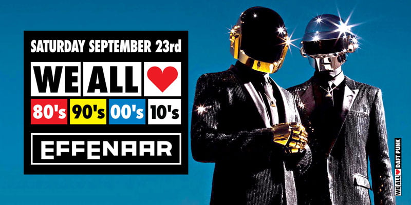 WE ALL LOVE 80’s 90’s 00’s 10’s - Effenaar, Eindhoven - zaterdag 23 september 2023